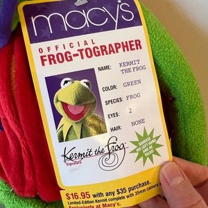 The Muppets | Toys | The Muppets Kermit The Frog Frogtographer Plush ...